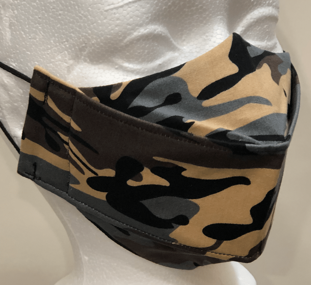 Origami Colour Camo - Grey Brown Black Lt Brown Mask - Made By Mamma ...