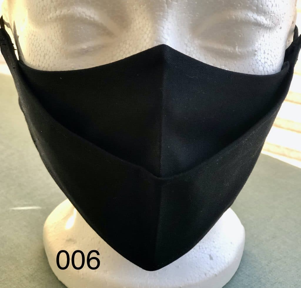 Black Solid Mask - Made By Mamma Creations